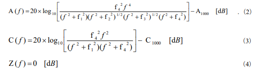 No. 10 Frequency weighting A, C, and Z